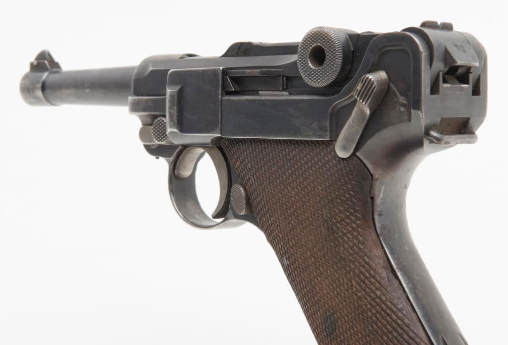 German DWM Luger semi-auto pistol, .30 cal., 3-3/4” barrel, blue finish ...