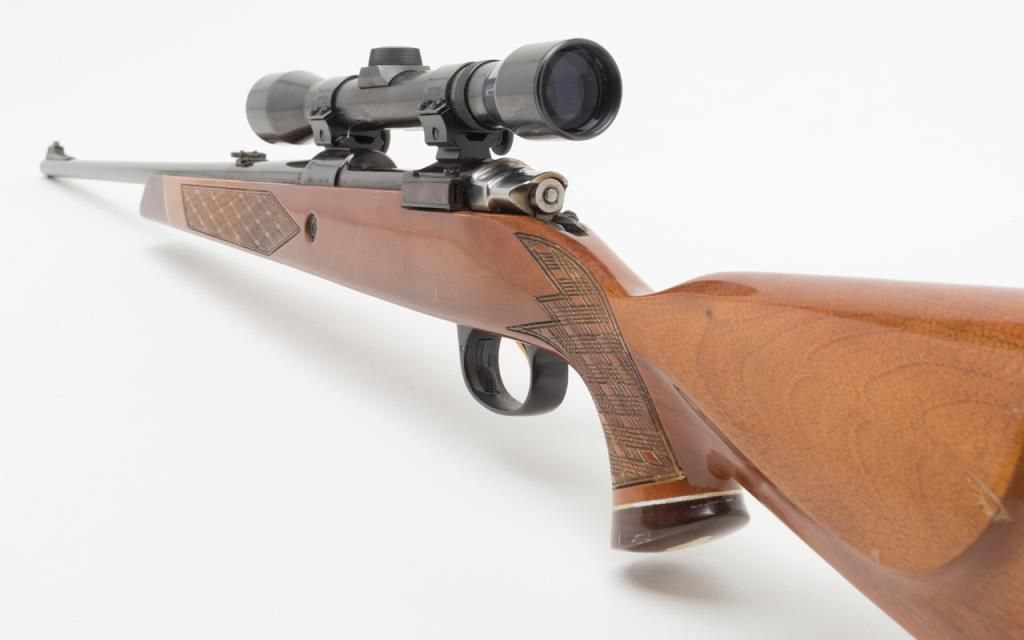 English Parker-Hale Sporter bolt action rifle, .300 Win. Mag. cal., 24 ...