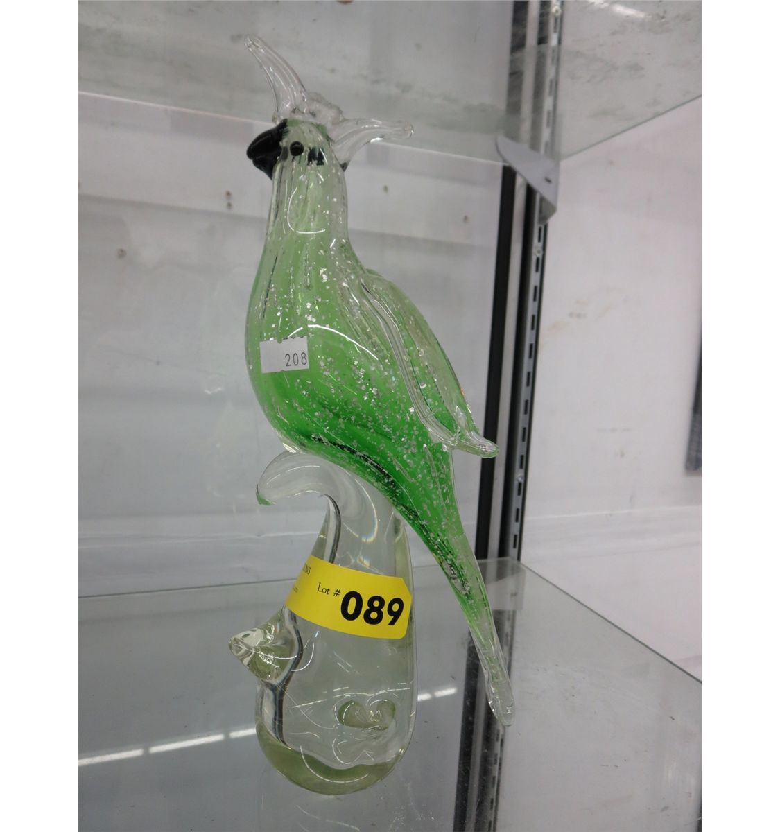 Art glass parrot