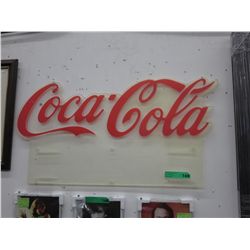 Plastic Coca Cola sign