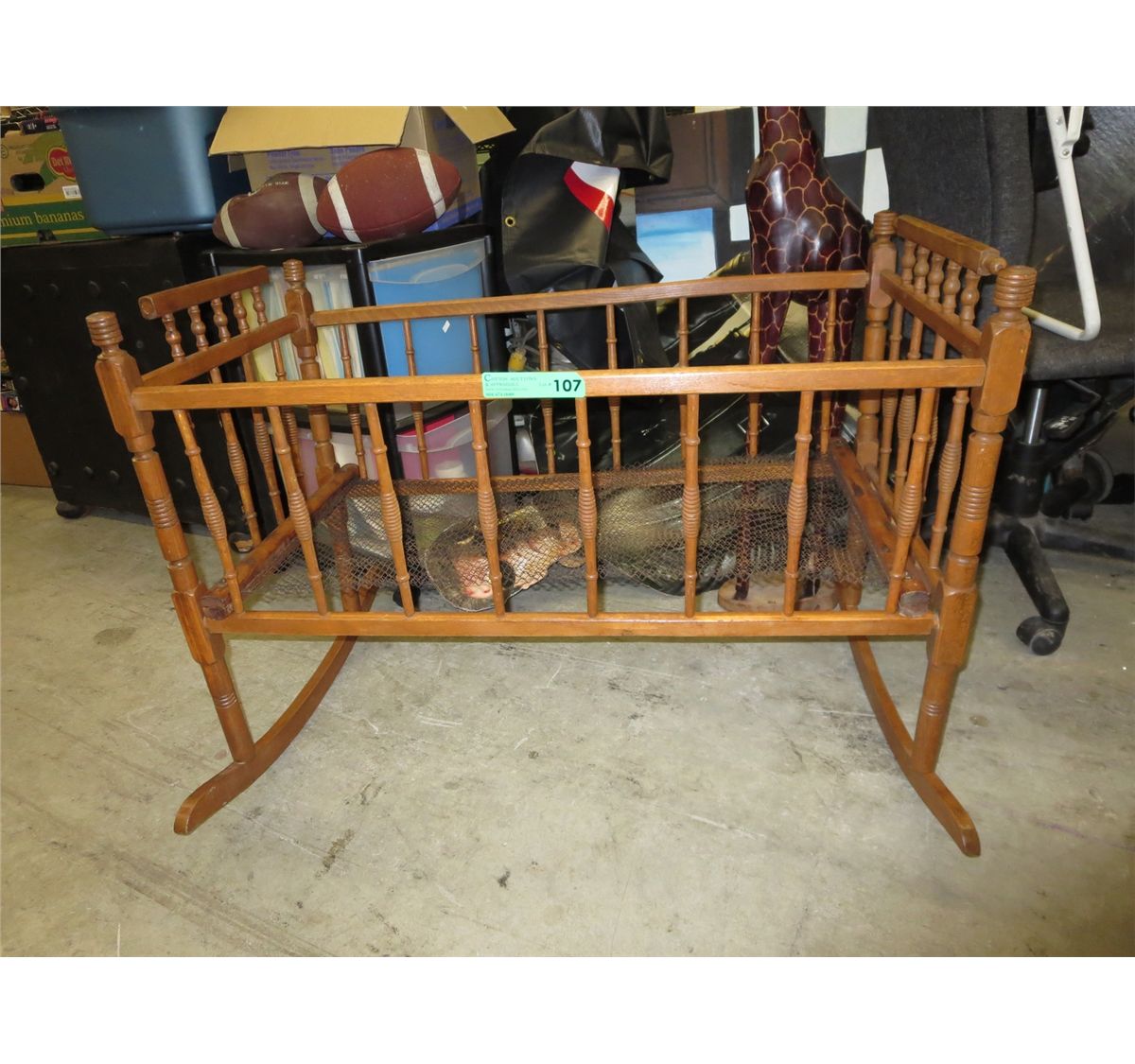 Vintage rocking cradle