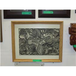 Signed original ink drawing by Wayne Redwick