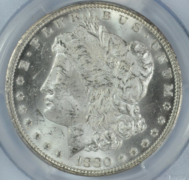1880/79-CC MORGAN DOLLAR PCGS MS-63 (REVERSE OF 1878) GSA