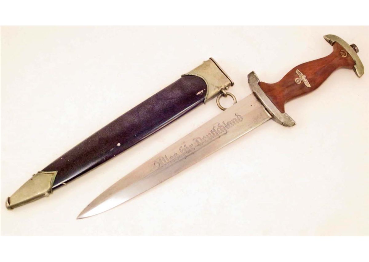 GERMAN NAZI SA BROWN SHIRTS FULL ROHM DAGGER W/ SCABBARD