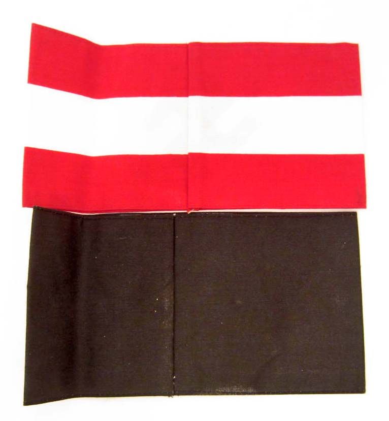 GERMAN NAZI HITLER YOUTH & SWASTIKA ARM BANDS