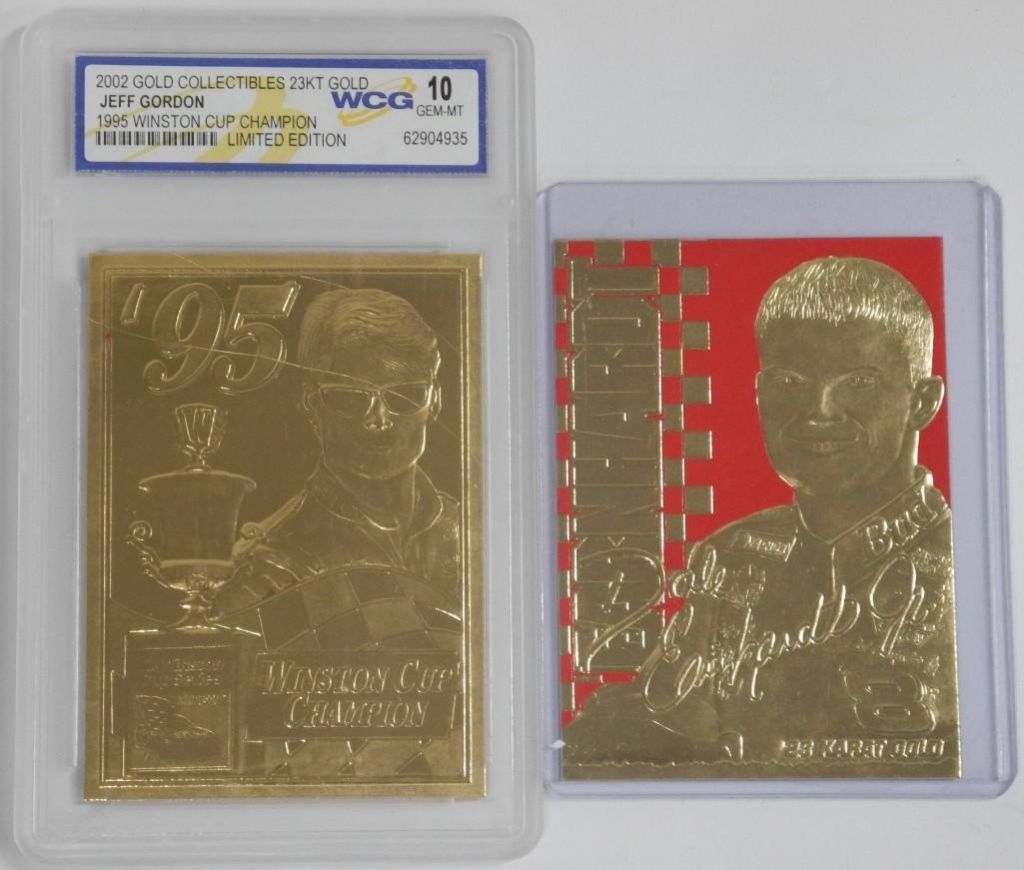 Jeff Gordon and Dale Earnhardt Jr. Gold Cards
