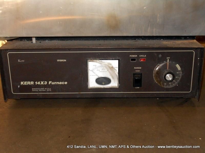 KERR SYBRON 14 X 3 FURNACE (print sequence:) 37958