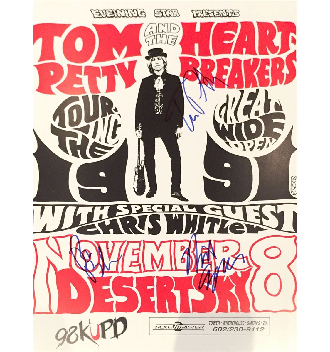 Tom Petty and the Heartbreakers signed original concert poster