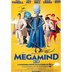 Megamind color mini premiere poster on photopaper 13x17 signed at the ...
