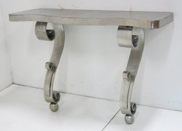 Industrial style steel wall hanging console