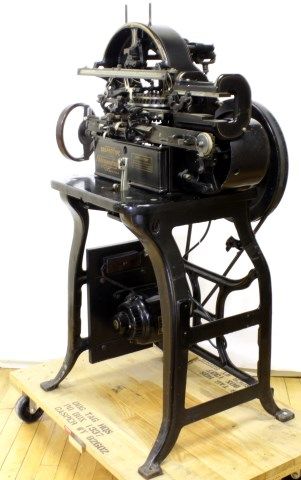 C. 1900's Graphotype machine for stamping dog tags