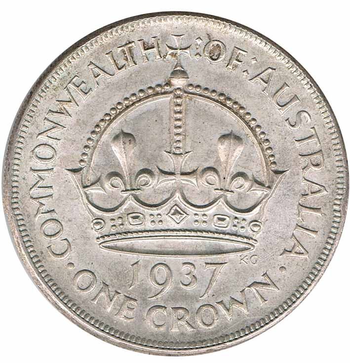 1937 Australian KGVI Crown