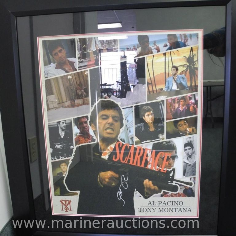 Al Pacino "Tony Montana" Scarface Collage Collector Frame
