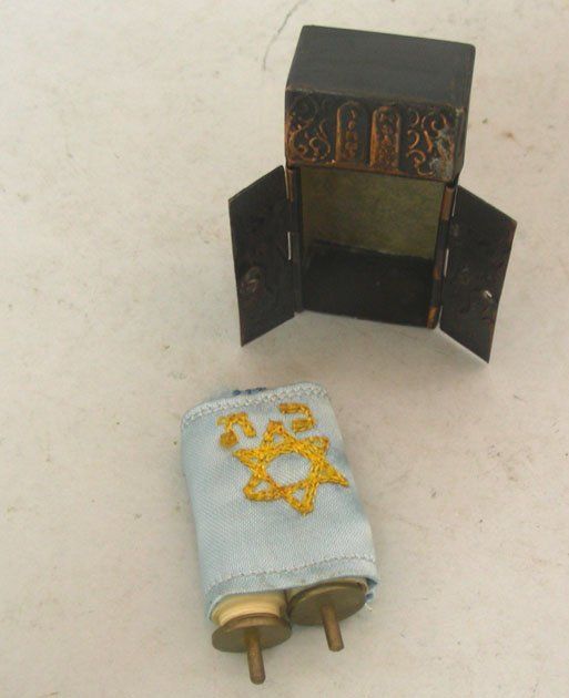 Miniature Torah Scroll Printed on Paper, Israel, 1958.