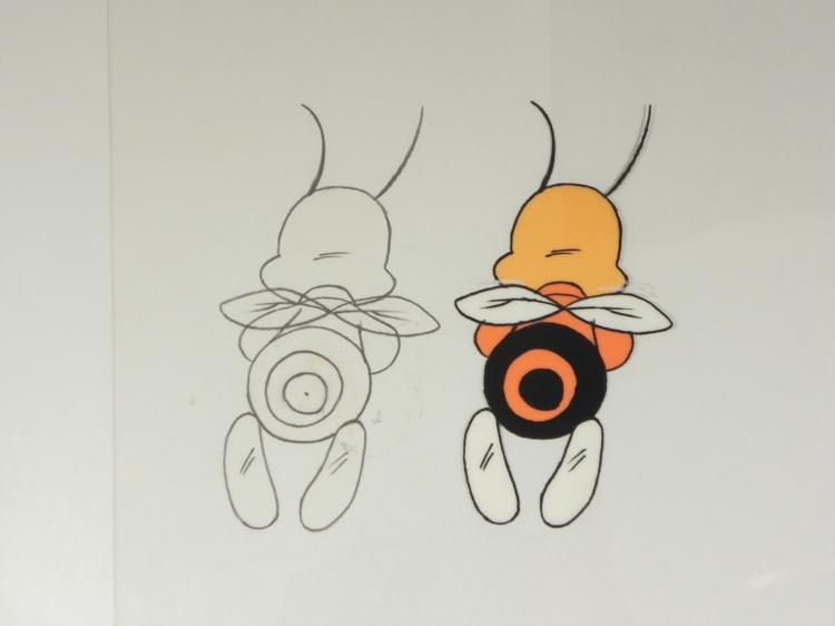 Production Cel Original Bee Cheerios Art Flying Drawing