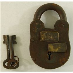 Original Cast Iron Alcatraz Death Row Prison Penitentiary Padlock with ...