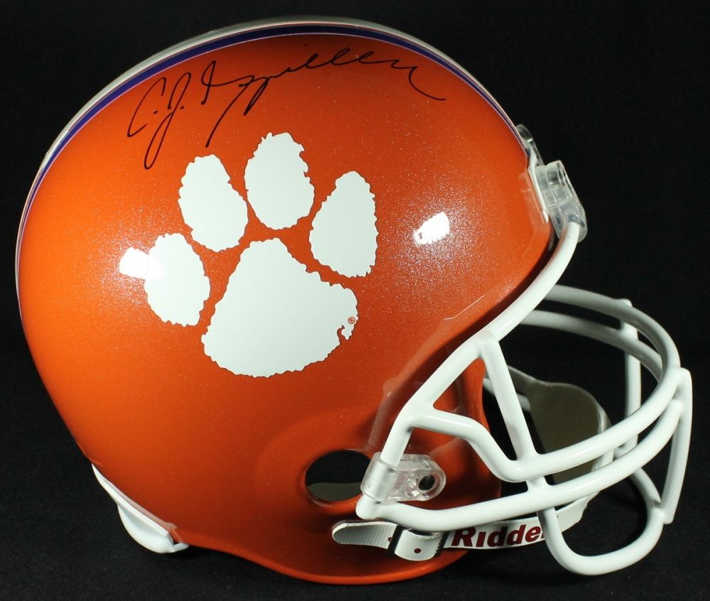 C.J. Spiller Signed Clemson Tigers Full-Size Helmet (GTSM COA)