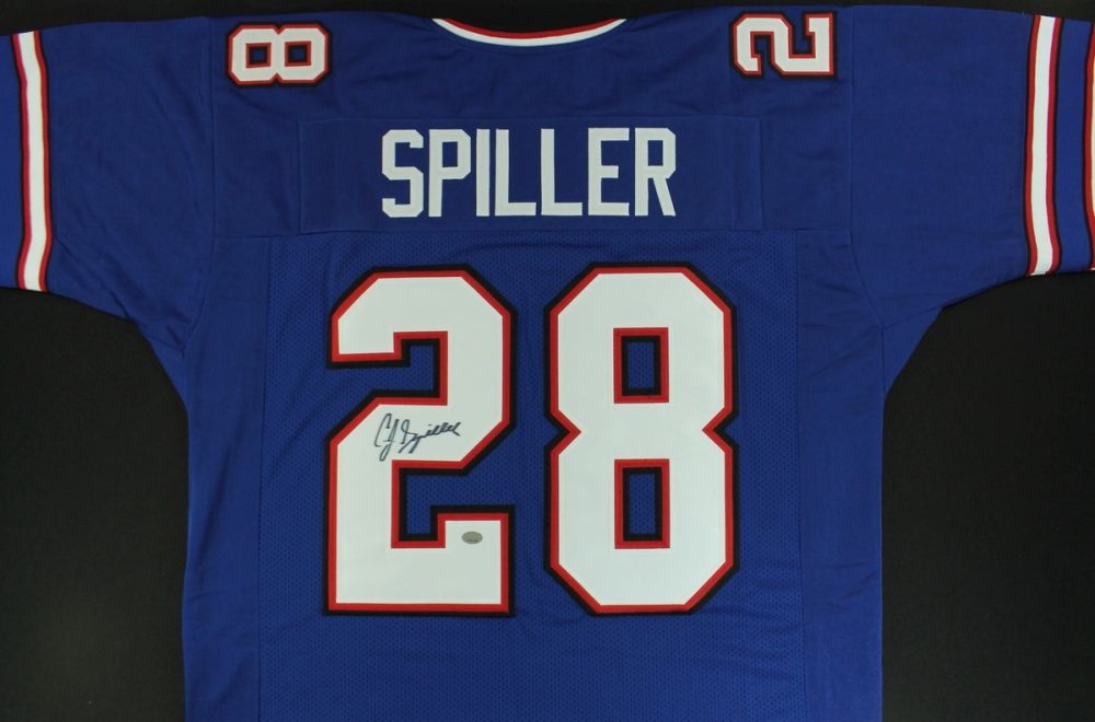 C.J. Spiller Signed Bills Jersey (GTSM COA)
