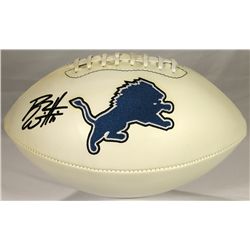 Roy Williams Signed Lions Logo Football (PA LOA)