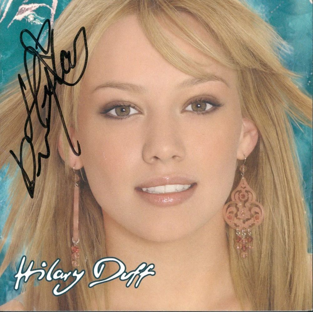 Hilary Duff Signed CD Booklet (PA LOA)