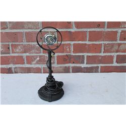 1920's Microphone, Spring Suspended w/Base 16" Tall