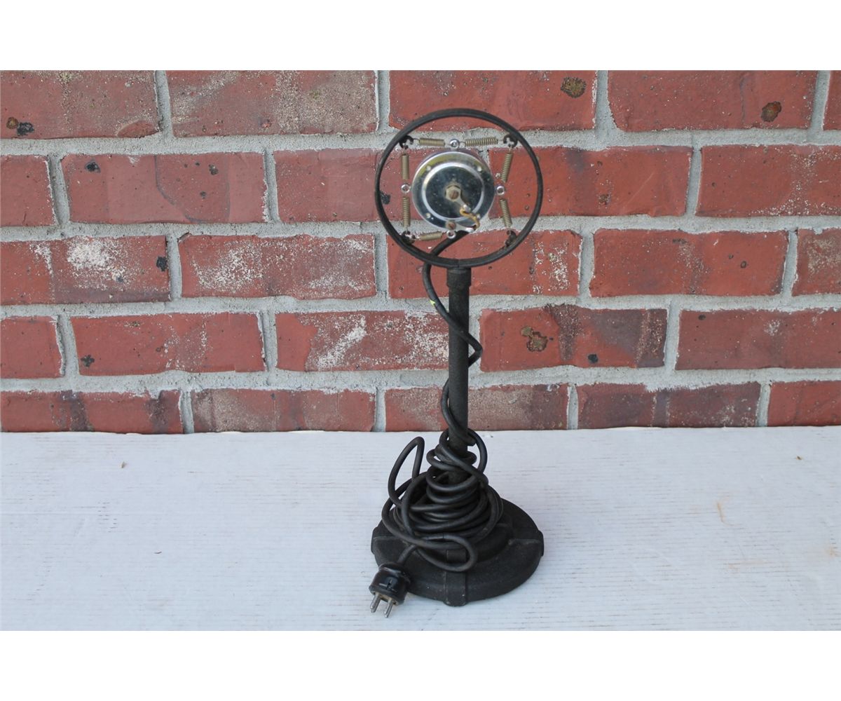 1920's Microphone, Spring Suspended w/Base 16" Tall