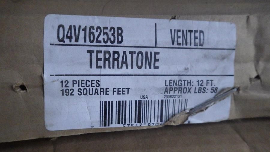 3 BOX APPROX 600 FEET VENTED ALUMINUM SOFFIT TERRATONE