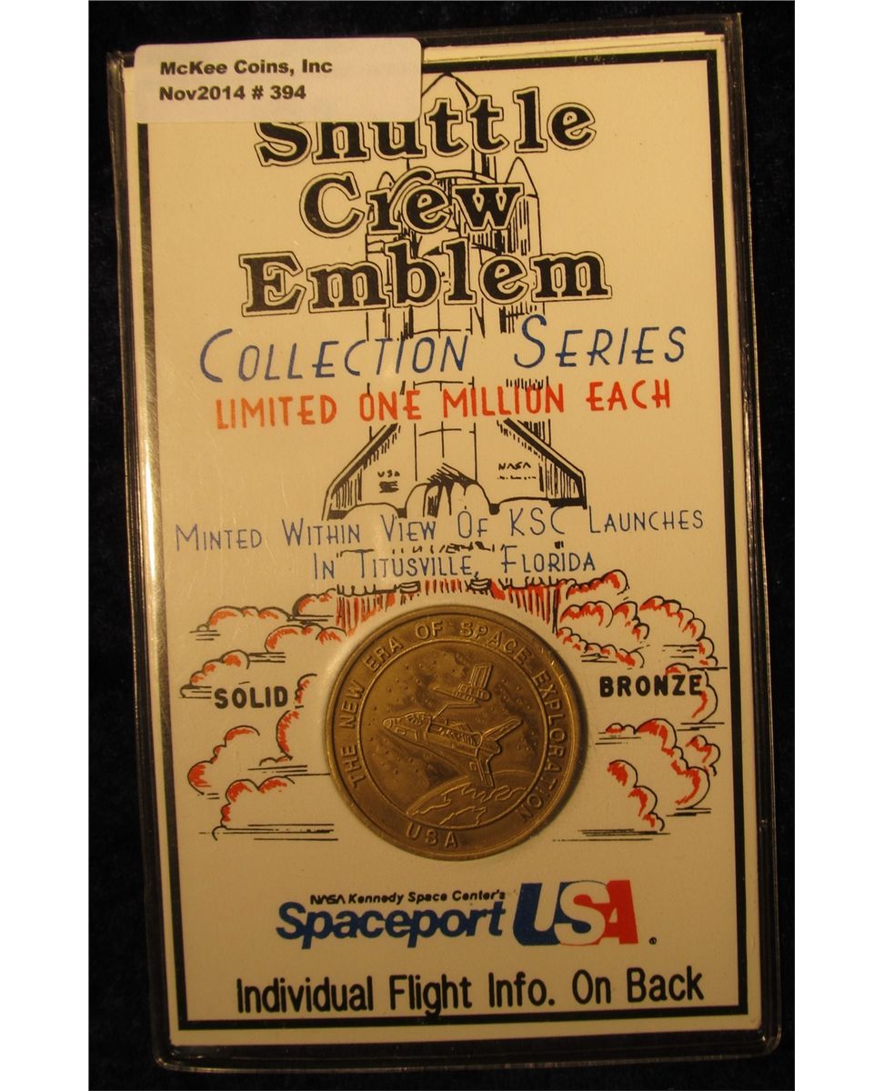 394. Shuttle Crew Emblem Collection Series Solid Bronze Medallion ...