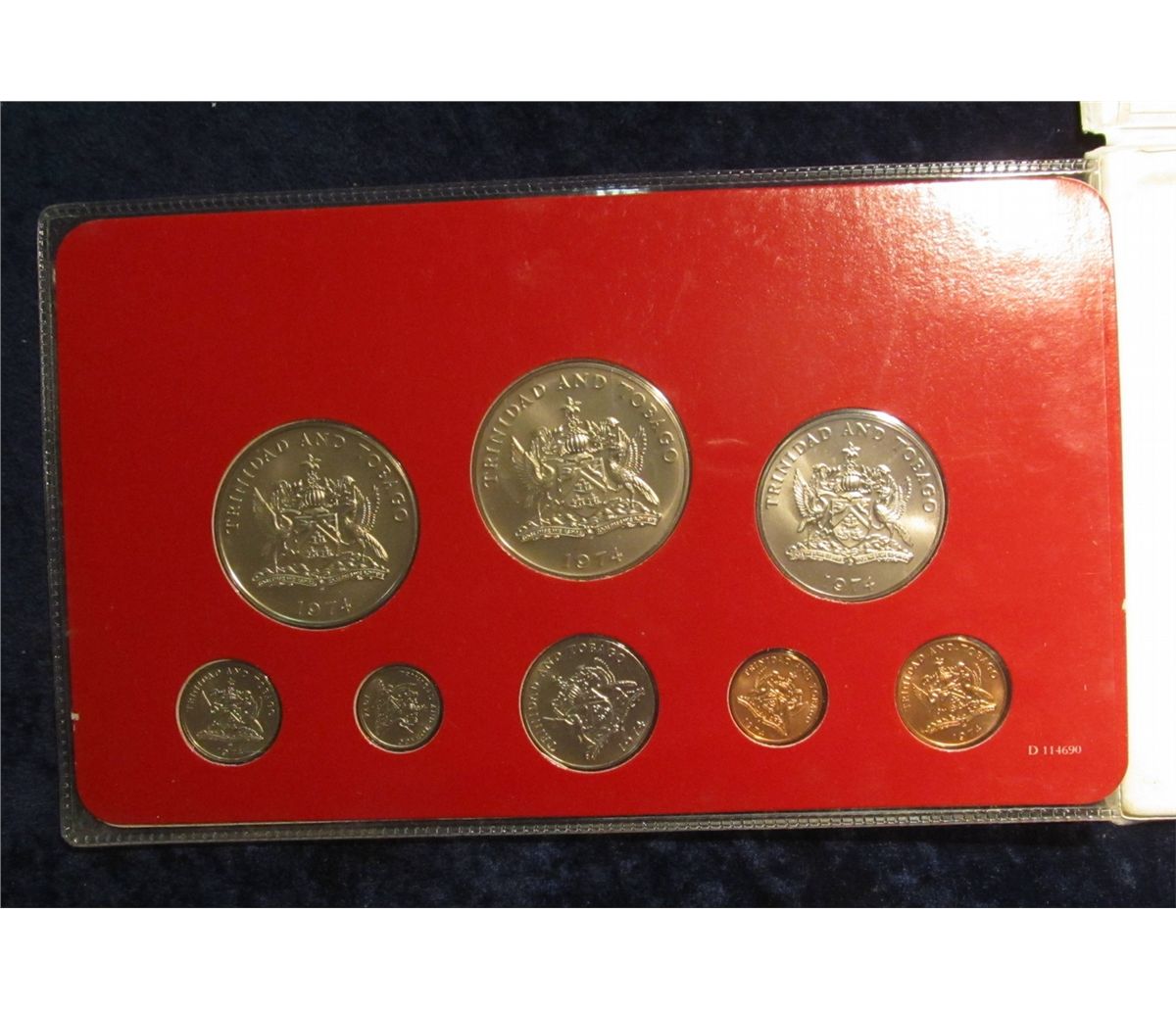 458. 1974 Trinidad and Tobago Uncirculated Specimen Set in original ...