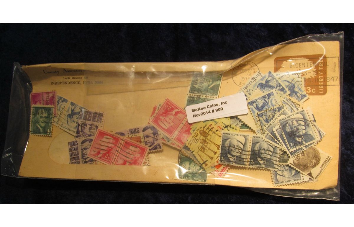909. Large hoard of mostly Cancelled U.S. Postage Stamps.
