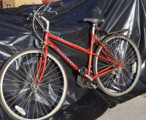 Red Bianchi Road bike