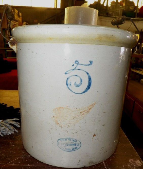 5 Gallon Red Wing Crock