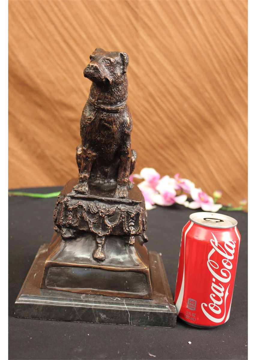 12"x7" Signed Mene Adorable Labrador Puppy Dog Bronze Sculpture Statue ...