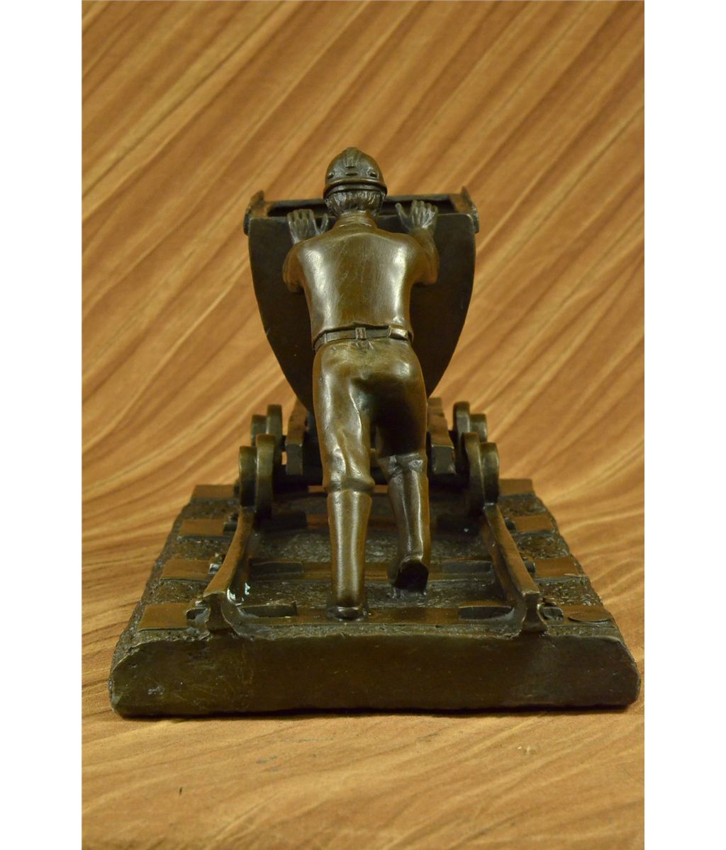 7"x12" Bronze Sculpture Gold Rush Miner Old West Sculpture Figurine ...