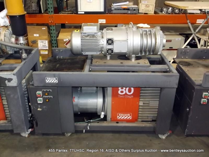 EDWARDS E2M80 VACUUM PUMP W/ EH250 BOOSTER PUMP