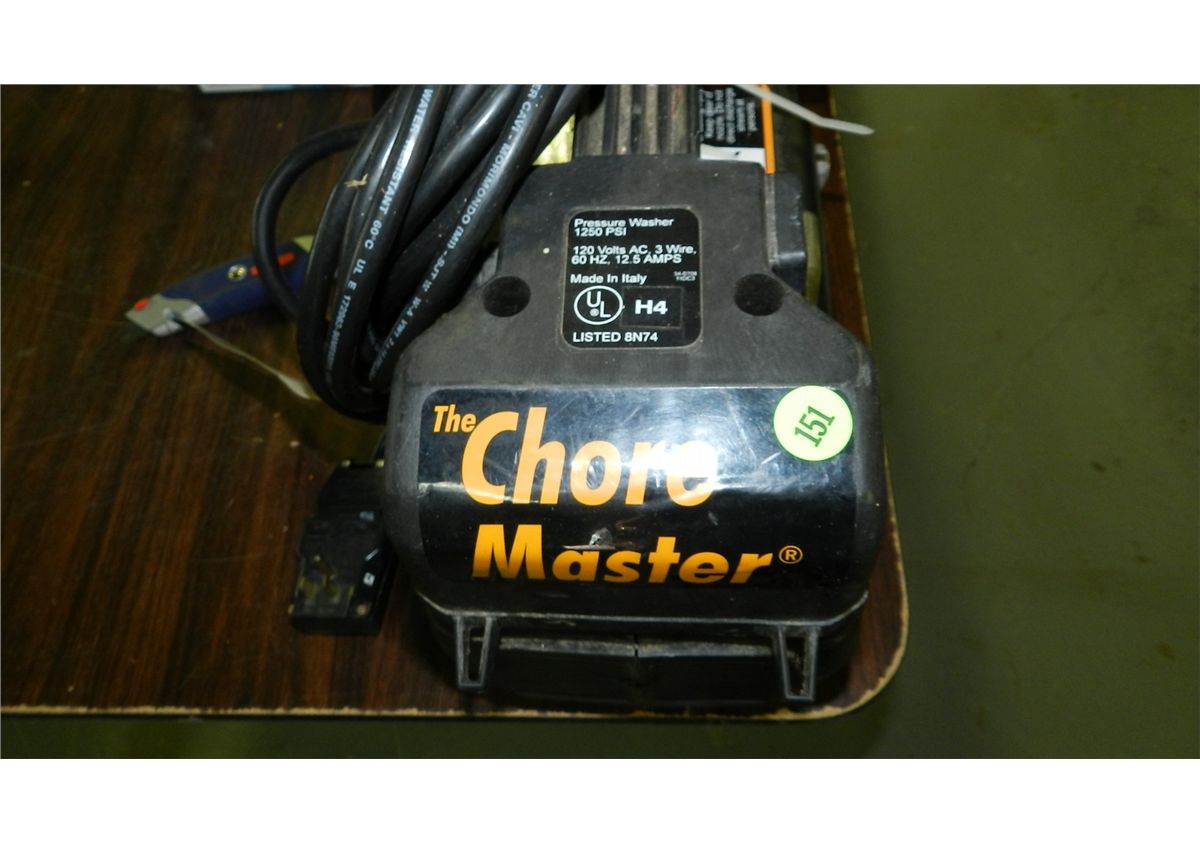 the chore master 1250PSI pressure washer