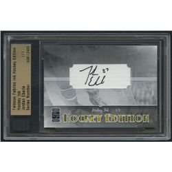 Jordan Eberle Famous Fabrics Ink Hockey Edition Autograph #1/1