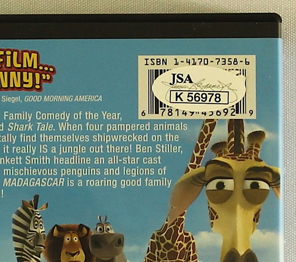 Chris Rock, Ben Stiller & Jada Pinkett Smith Signed "Madagascar" DVD ...