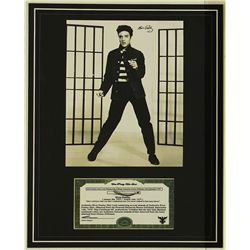 Elvis Presley Custom 8x10 Photo Display with Authentic Hair Lock (LOA)