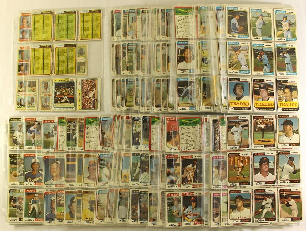 Set of (660) 1974 Topps Baseball Cards with Set of (44) 1974 Topps ...
