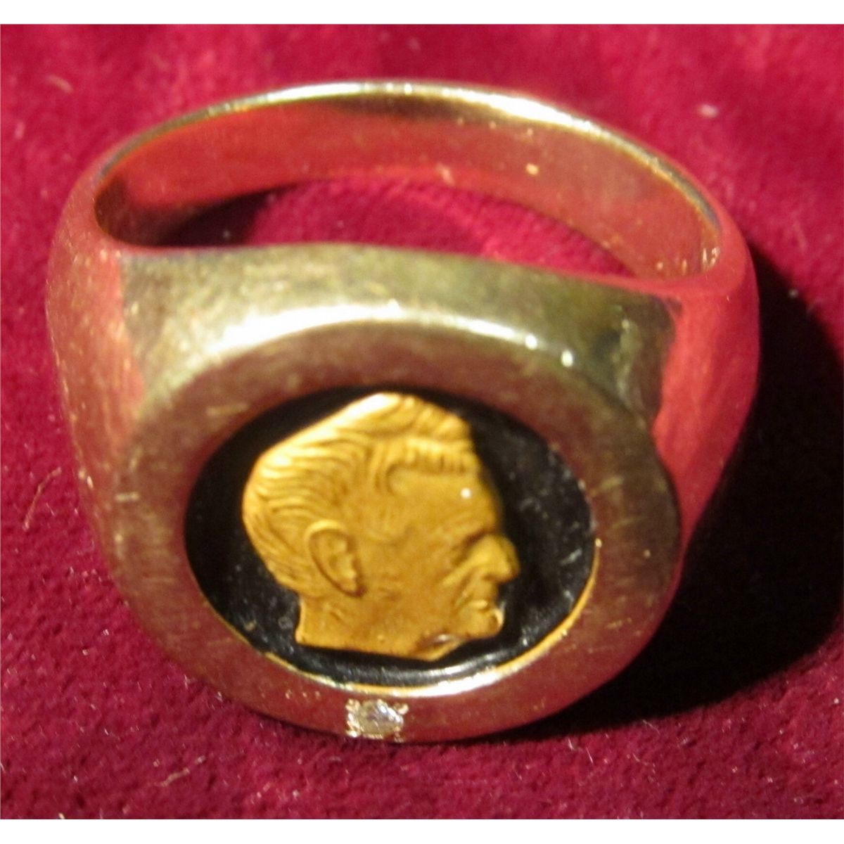 147. 10K Gold John Deere Diamond Ring weighing 9.8 dwt.