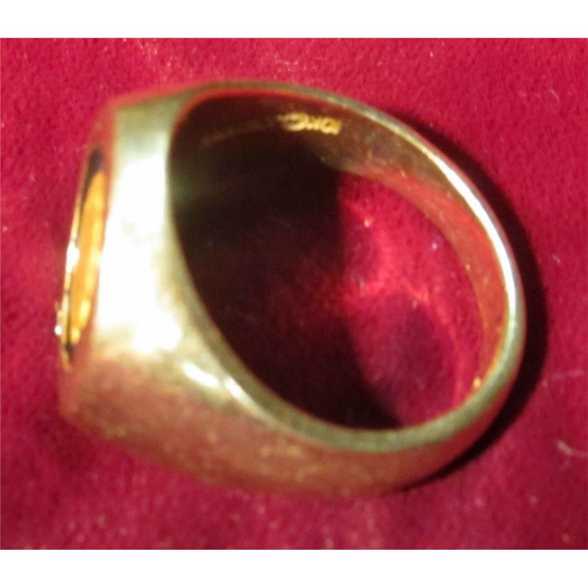 147. 10K Gold John Deere Diamond Ring weighing 9.8 dwt.