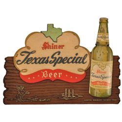 Shiner Texas Special Beer Counter Top Sign