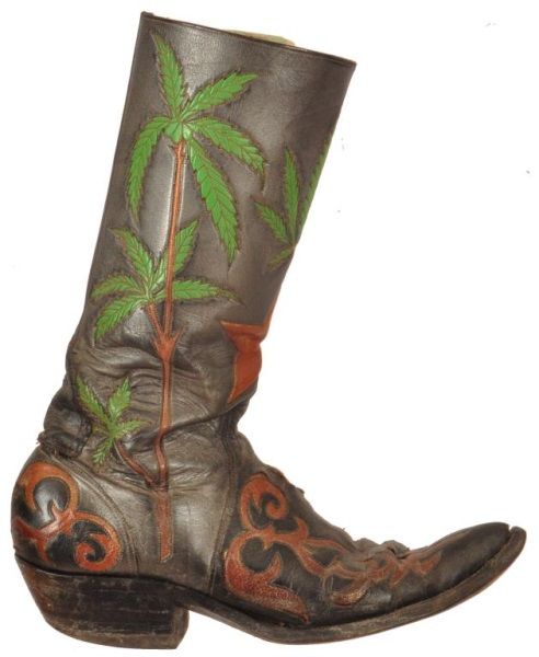 The Original Pair of Charlie Dunn Marijuana Boots