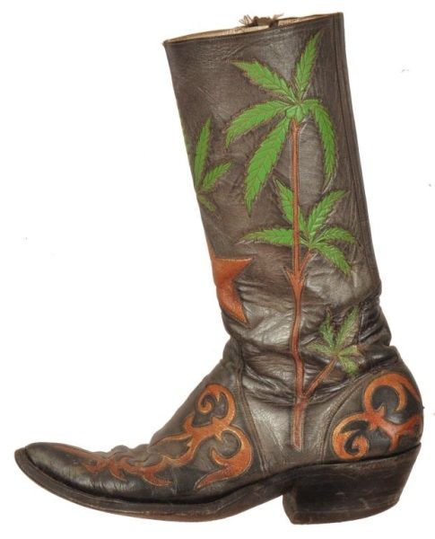 The Original Pair of Charlie Dunn Marijuana Boots