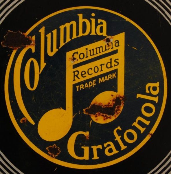 Columbia Records Porcelain Sign