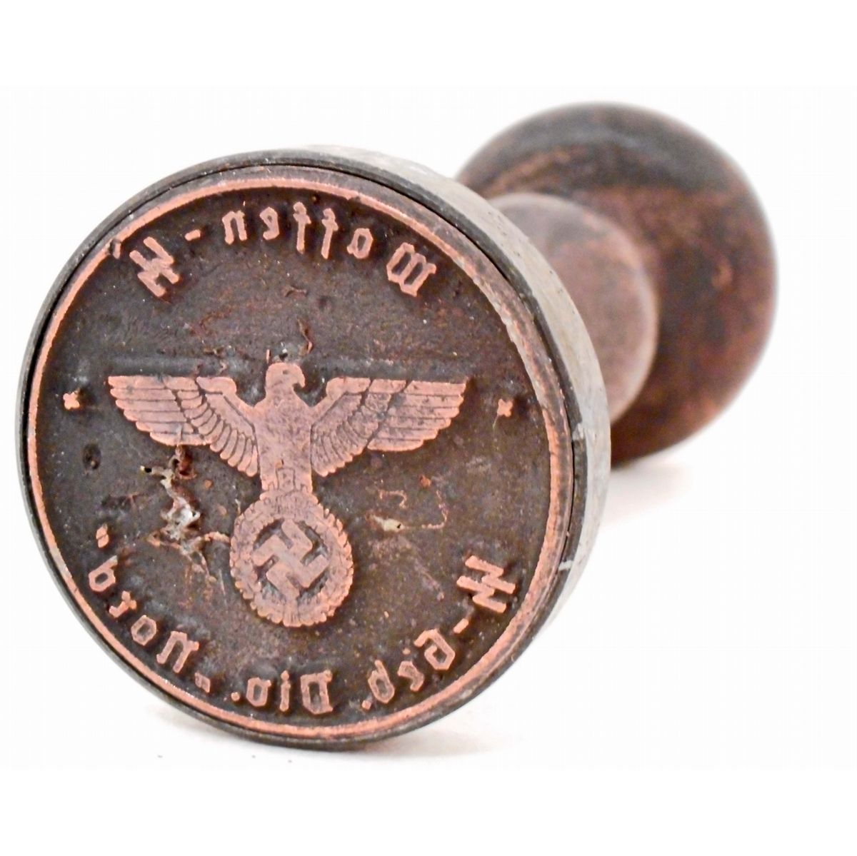 GERMAN NAZI WAFFEN SS DIVISION NORD WAX SEAL / RUBBER STAMP