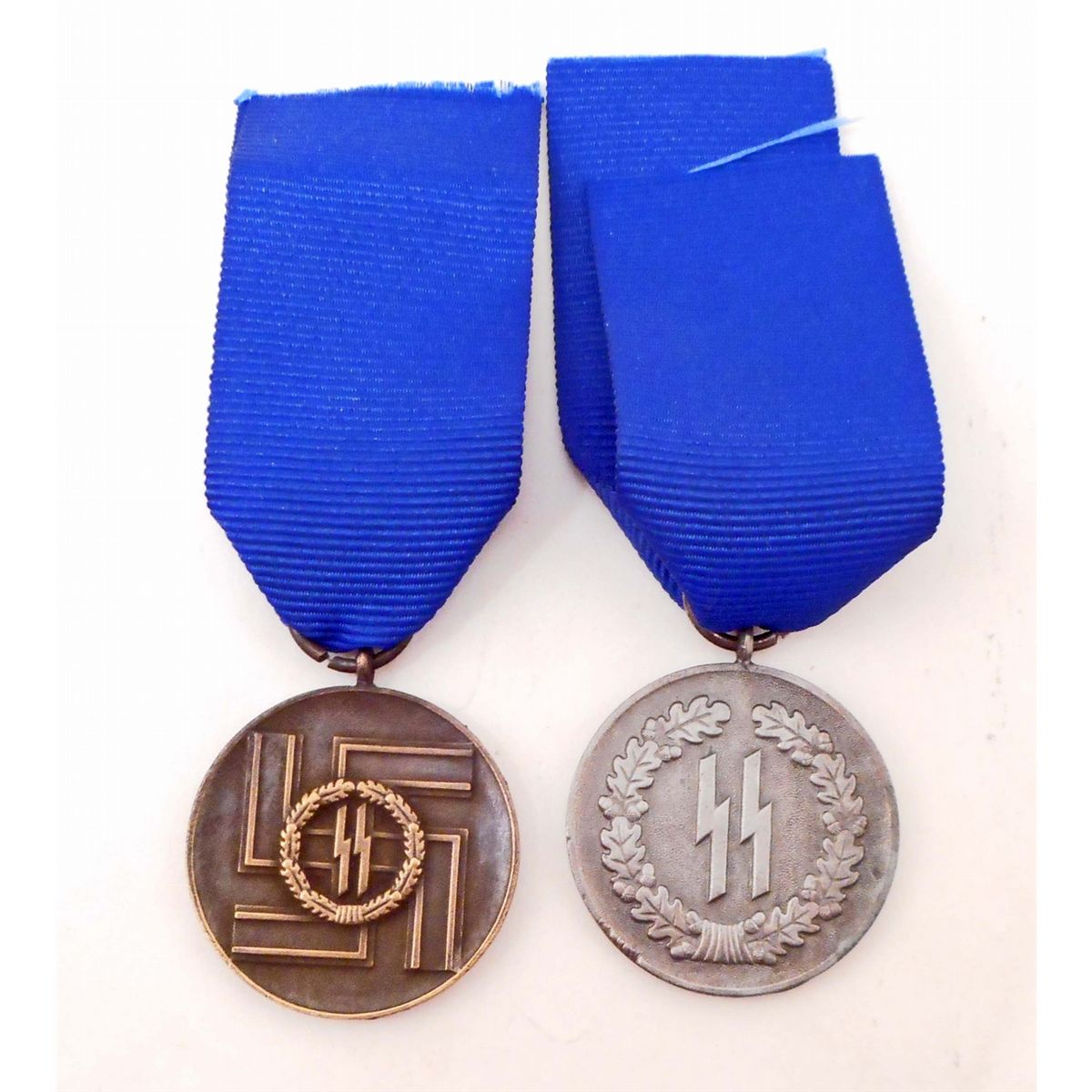 LOT OF 2 GERMAN NAZI MEDALS W/ RIBBONS
