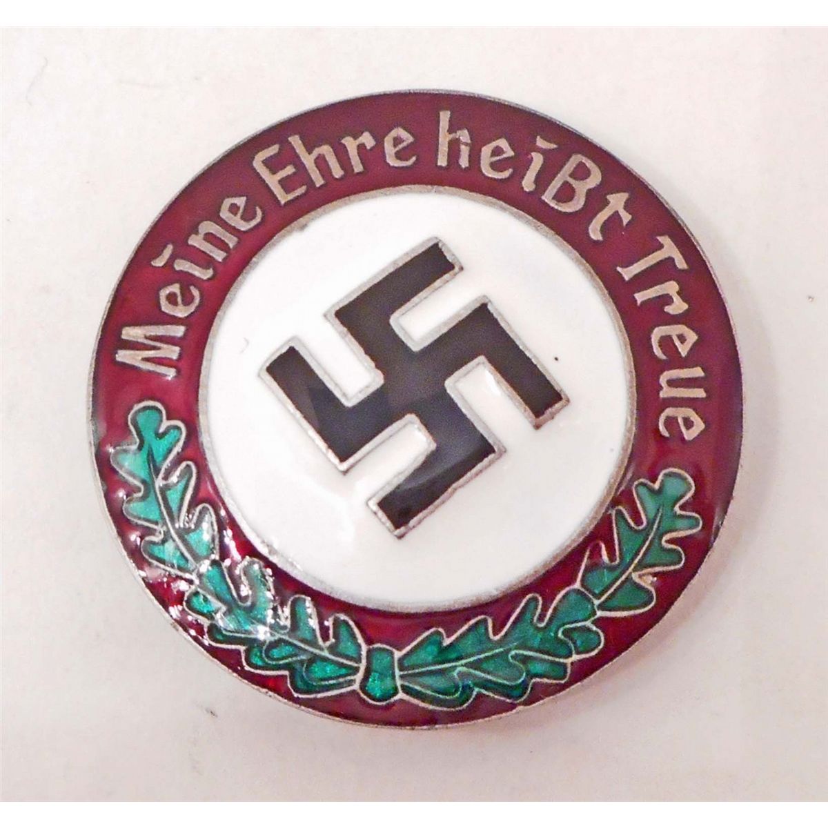 GERMAN NAZI MEINE EHERE HEIST TREUE ENAMELED BADGE