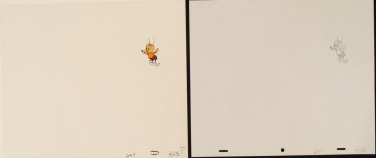 Flying Bee Original Cheerios Buzz Drawing Cel Animation